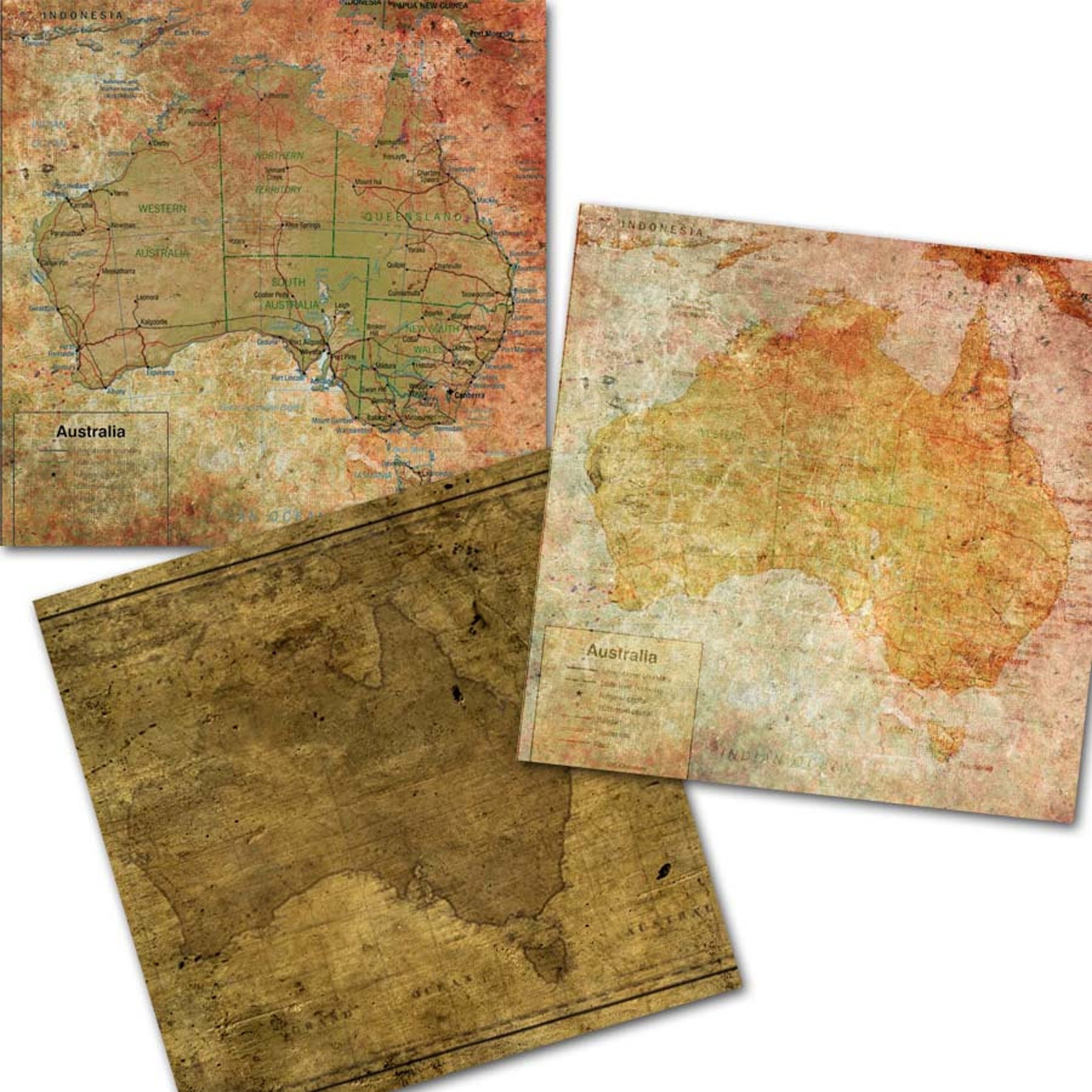 MAP DIGITAL Paper:new Zealand Map Digital Paper Australian - Etsy