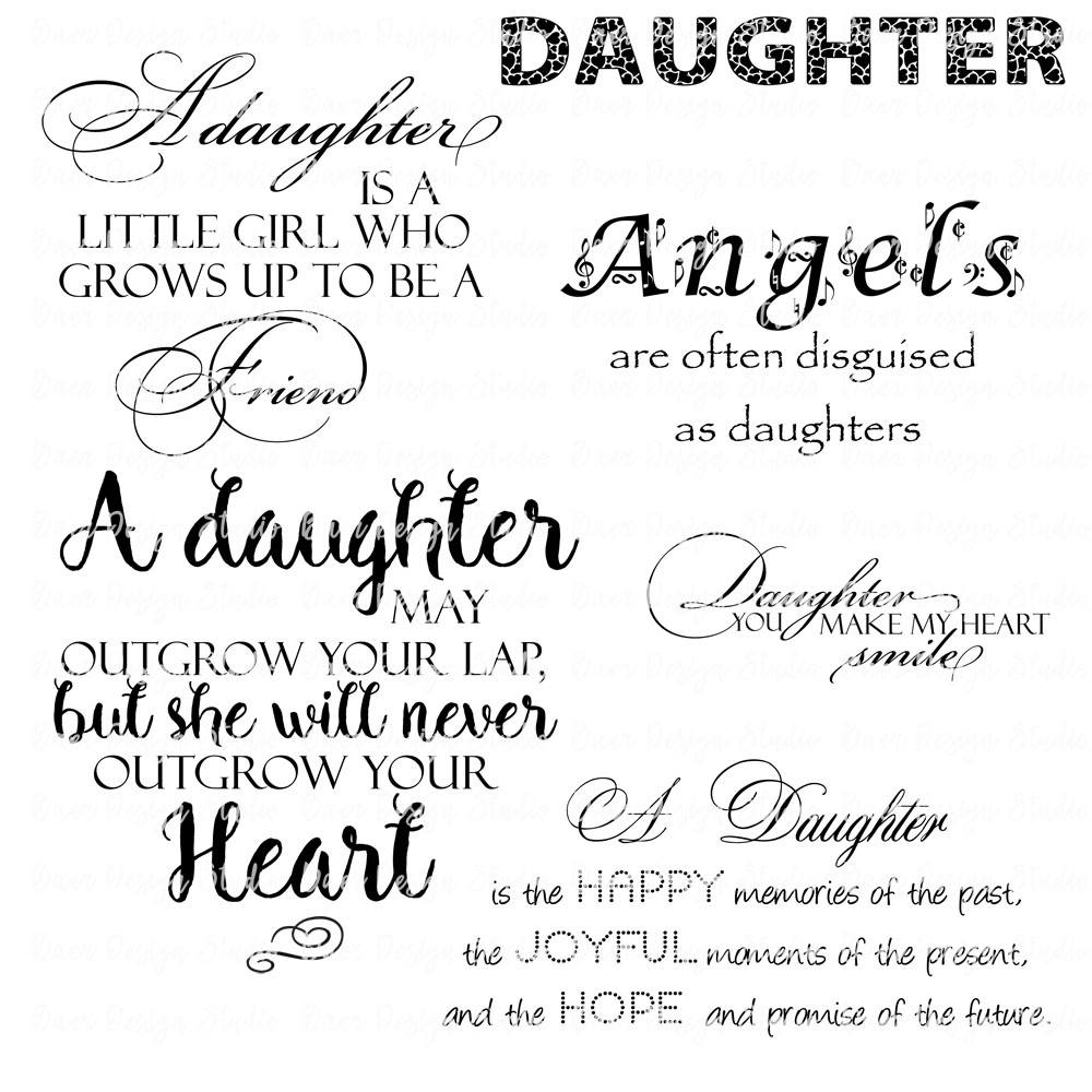 Daughter Quotes Digital Quotes Printable Quotes Word Art | Etsy