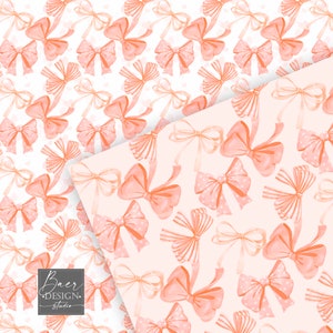 Pantone Peach Fuzz Digital Paper, Peach and Gray Digital Scrapbook ...