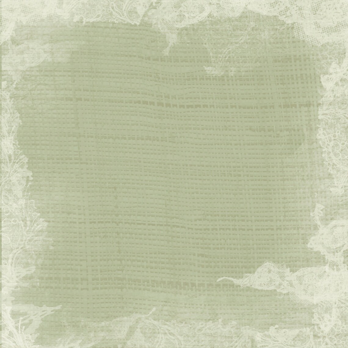Sage Green Burlap Lace Digital Paper: Lime Cream Printable Papers ...