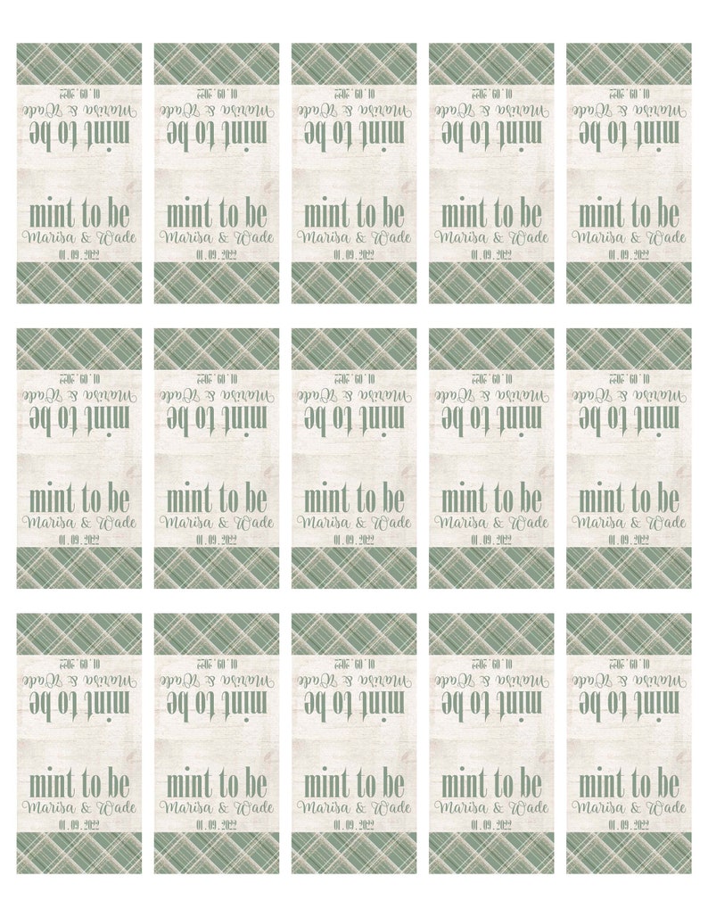 Mint to Be Life Savers Toppers Personalized Printable Tags - Etsy