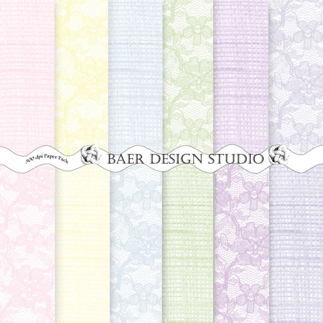 Pastel Digital Paper, Pink Lace Digital Paper, Pastel Burlap Digital ...
