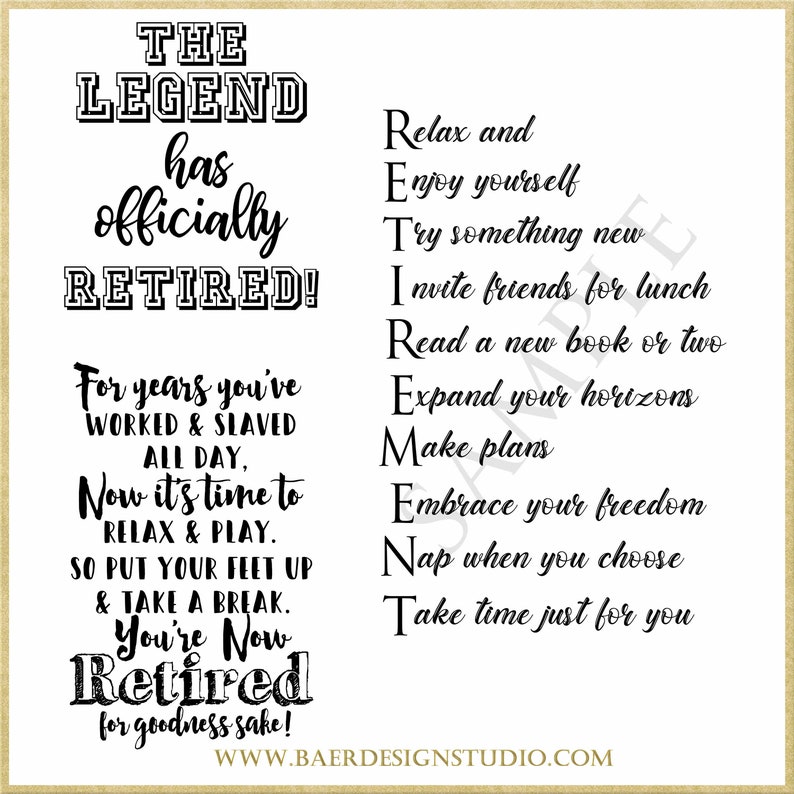 Retirement Quotes Retirement Word Art Digital Quotes - Etsy
