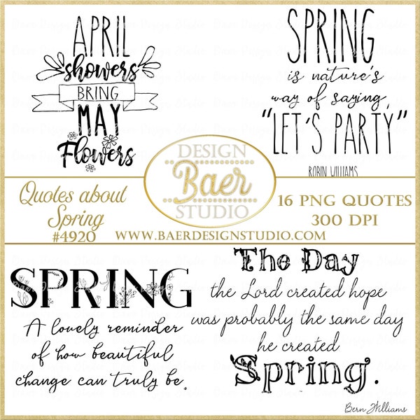 Spring Word Art - Etsy