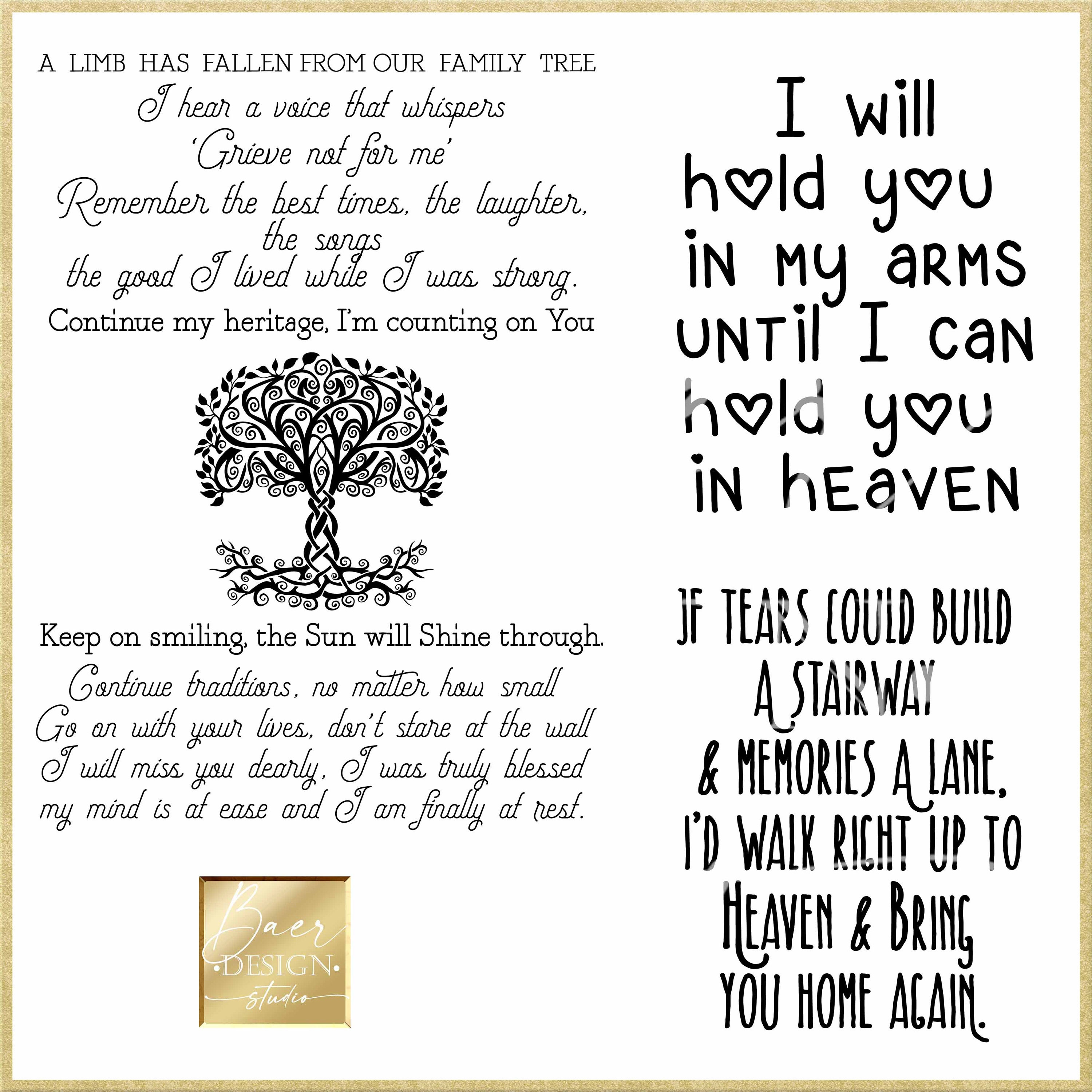 Funeral Memorial Quotes: Celebration of Life Sayings, Sympathy Verses ...