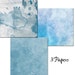 Blue Watercolor Digital Paper, Ocean Blue Watercolor Printable Paper ...