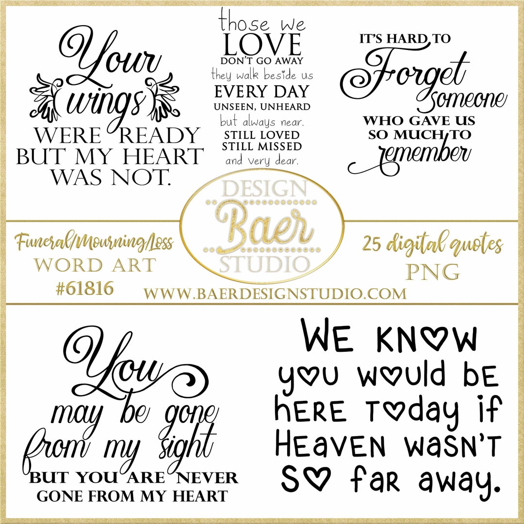 Funeral Memorial Quotes: Celebration of Life Sayings, Sympathy Verses ...