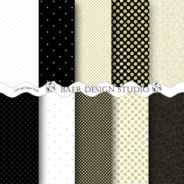 Gold Polka Dots - Etsy