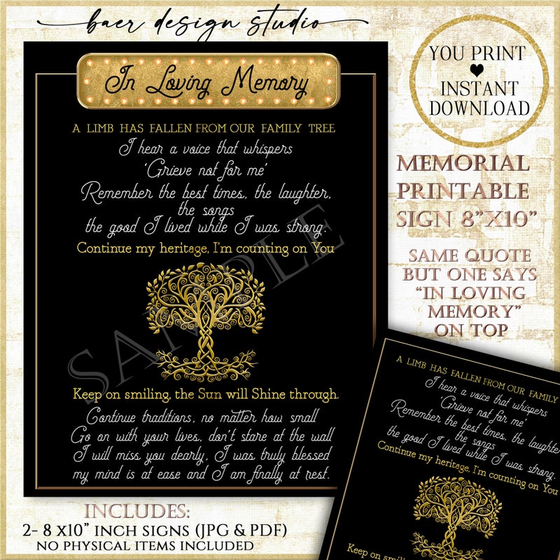 Reunion Memorial Table - Etsy