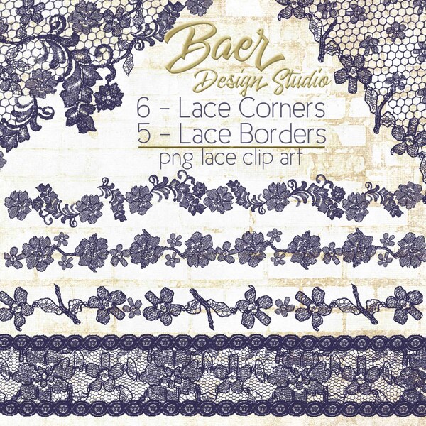 Lace Clip Art - Etsy