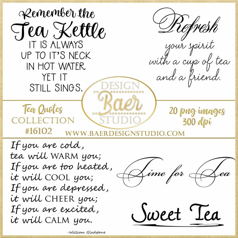 Tea Quote - Etsy