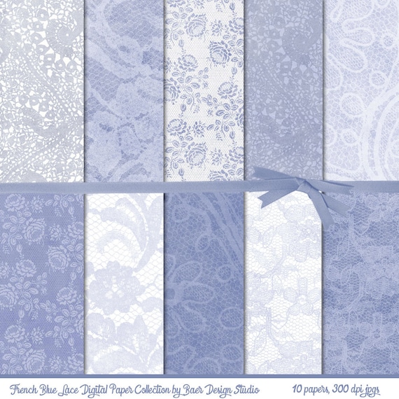 Papel digital azul: papel digital azul francés papel digital - Etsy España