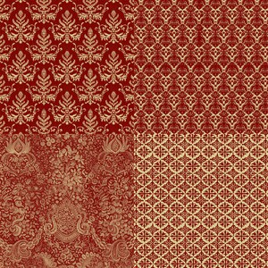 Red and Gold Digital Paper, Red and Tan Digital Paper, Red and Gold ...