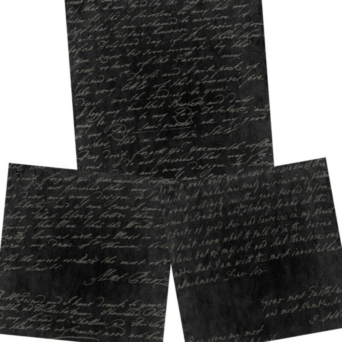 BLACK and White Script DIGITAL Paper:black Chalkboard Digital - Etsy