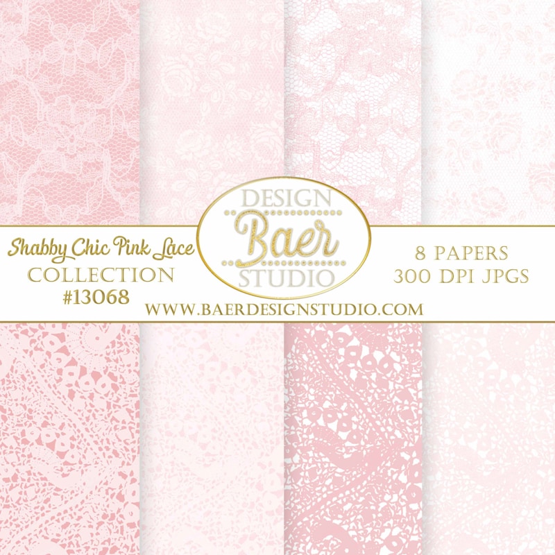 Pink Scrapbook Paper - Etsy