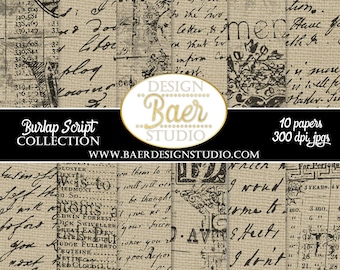 Pastel Burlap Digital Paper Commercial Use Burlap Texture - Etsy