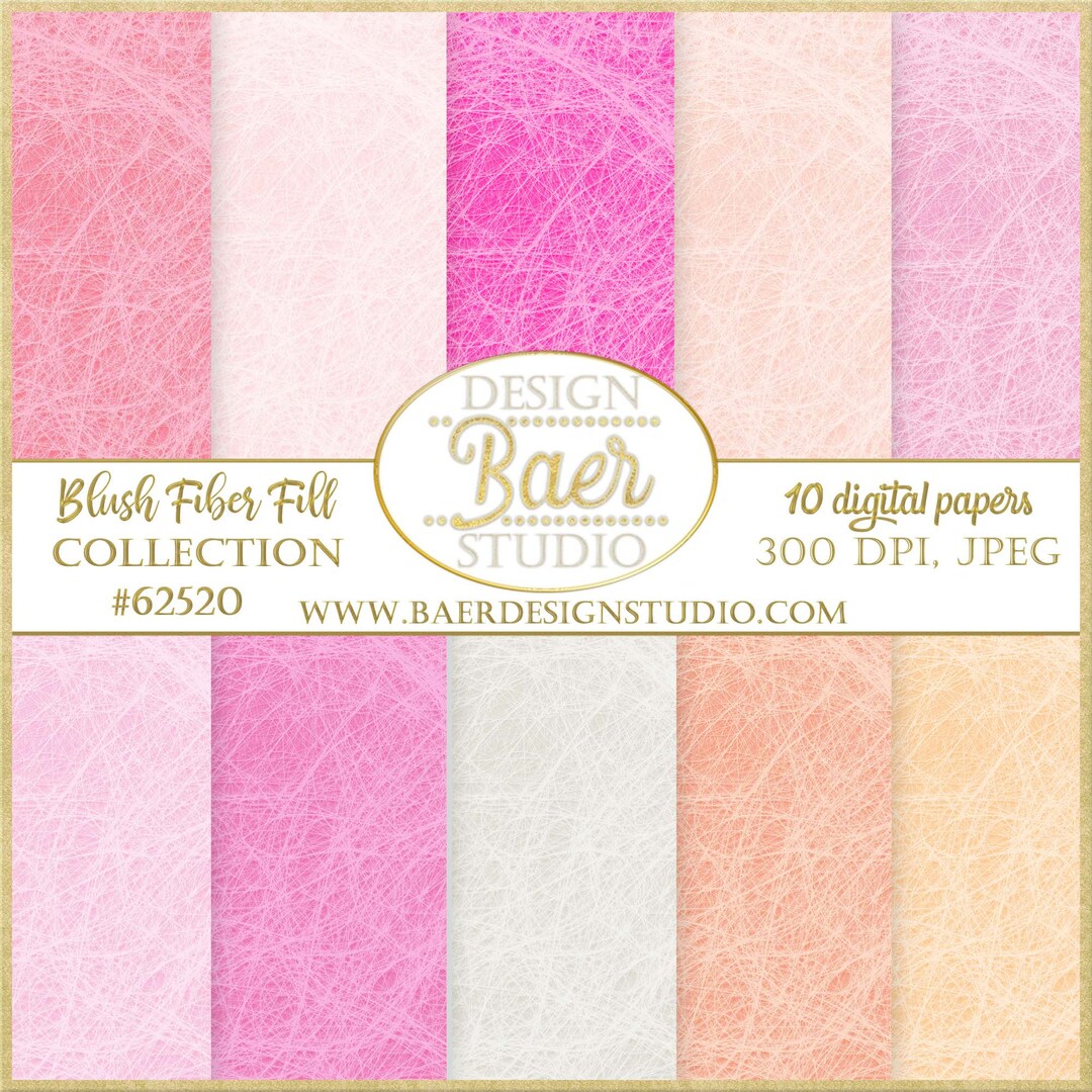 Pink Rice Digital Paper, Peach Rice Paper, Procreate Digital Paper ...