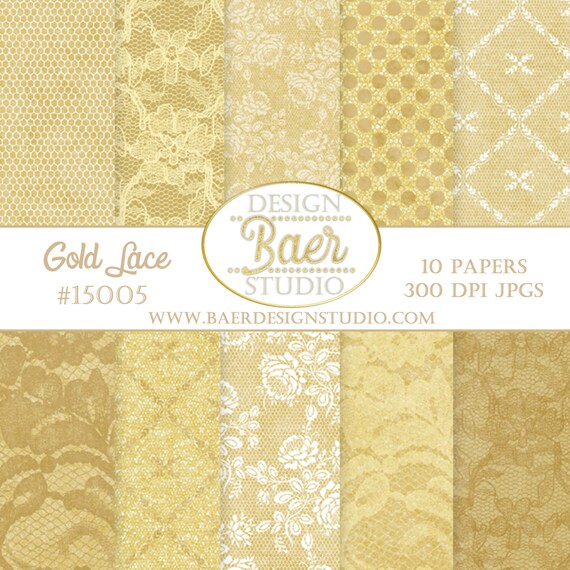 Gold Anniversary Scrapbook Paper