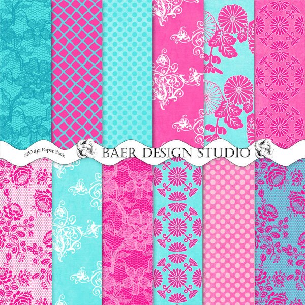 Hot Pink Teal - Etsy