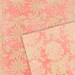 Floral and Gold Digital Paper, Coral and Gold Digital Paper, Coral ...