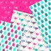 Pink and Turquoise Digital Paper:southwest Digital Paper, Tribal ...