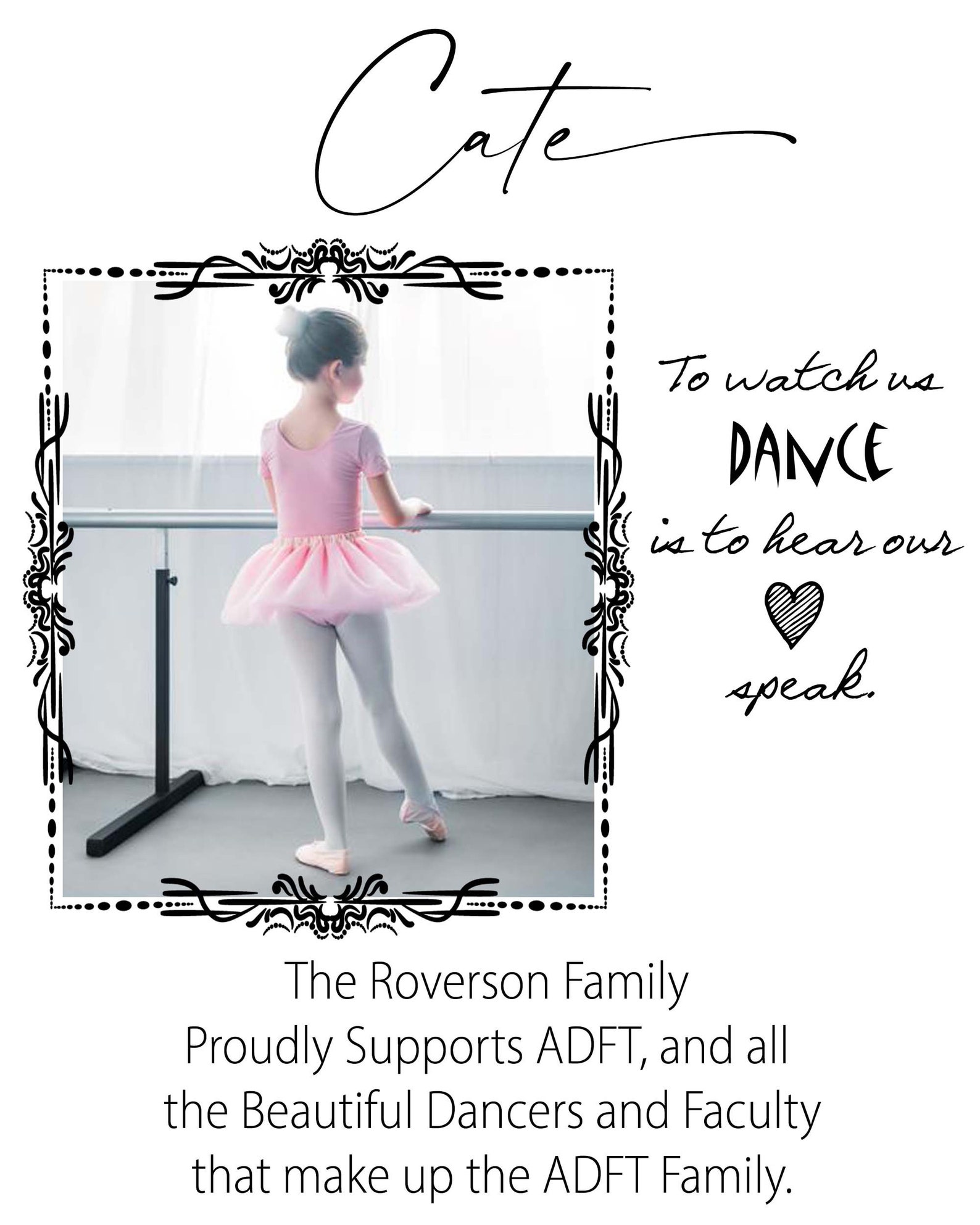 Dance Recital Program Ad Includes Editing Dance Recital - Etsy
