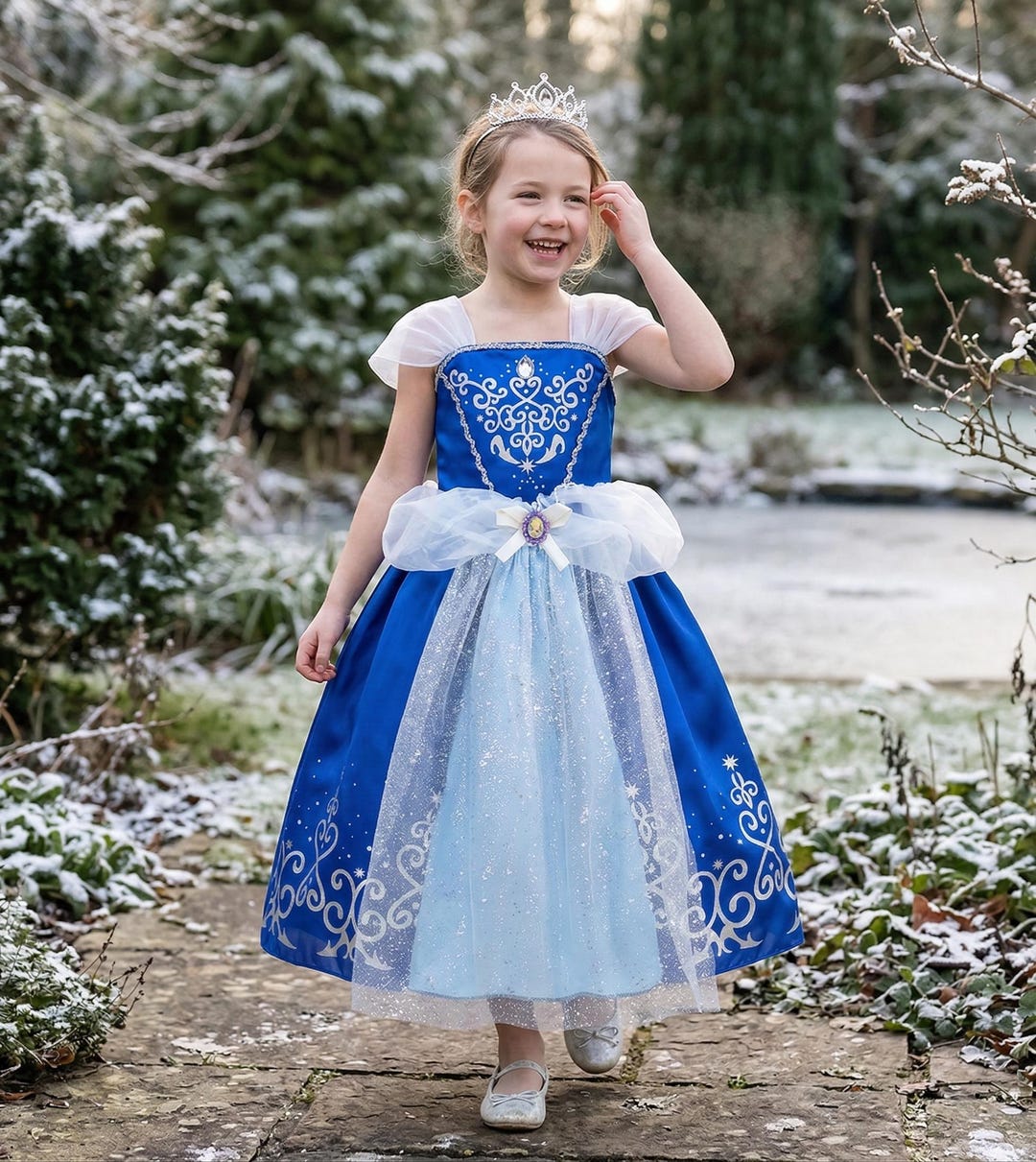 Blue Princess Dress for Girls – Cinderella Inspired Princess Costume ...