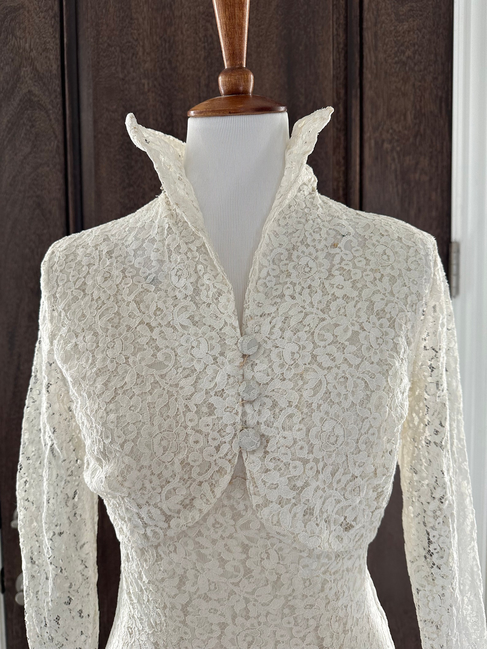 1950s Handmade Wedding Gown - Etsy