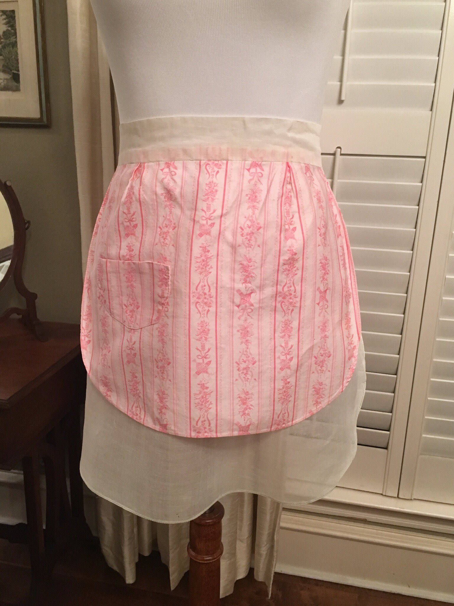 1950s Vintage Double Layered Apron - Etsy