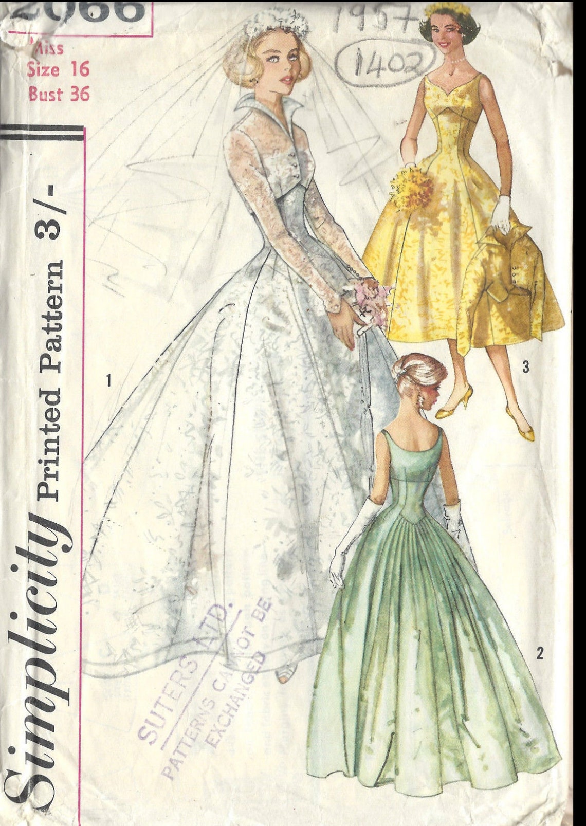 1950s Handmade Wedding Gown - Etsy