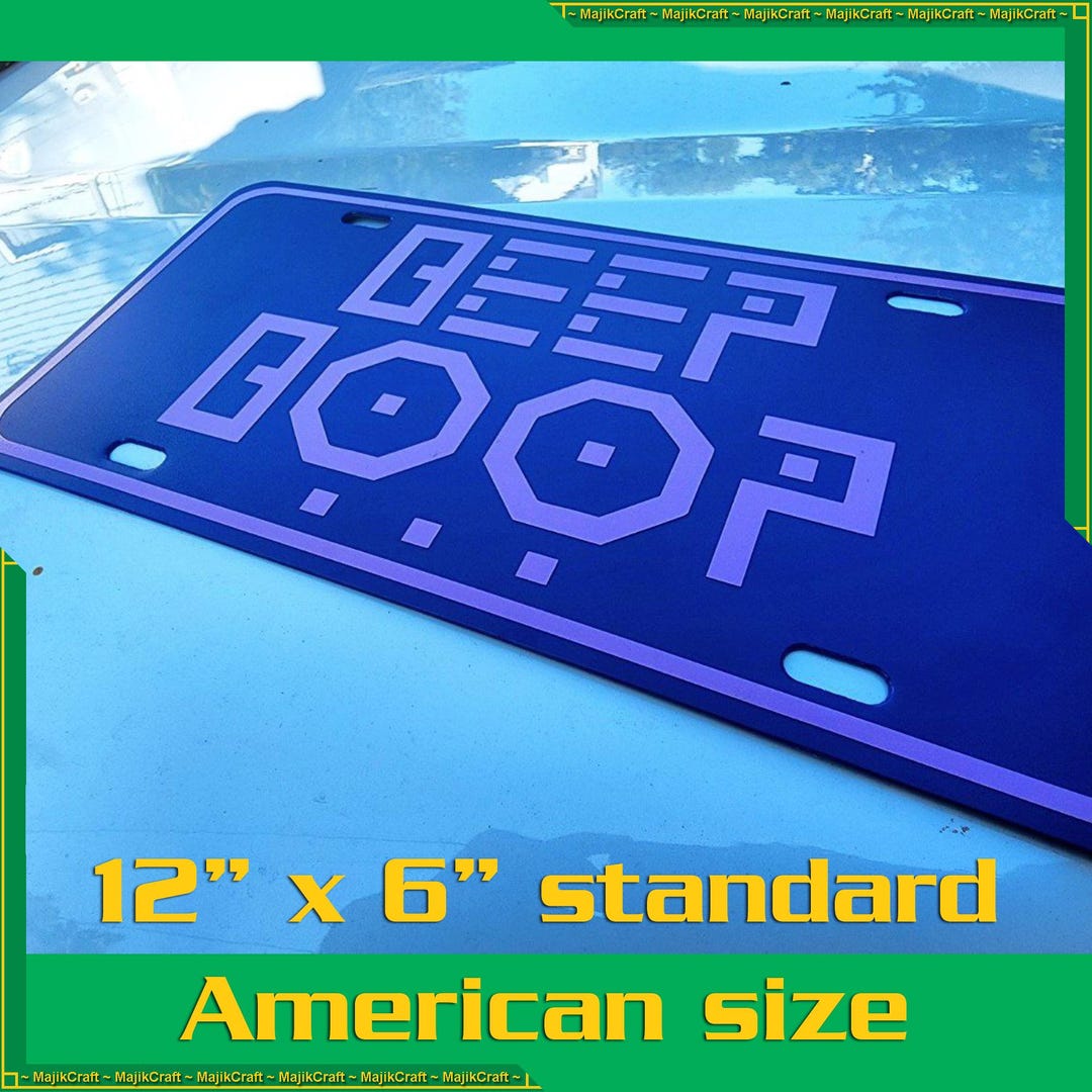 BEEPBOOP Custom Colors! Vanity Plates - Protogen, Robot, Computer Gift ...