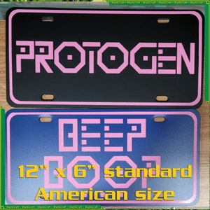 PROTOGEN Custom Colors! Vanity Plates - PROOT, Furry, Fursona, Robot ...