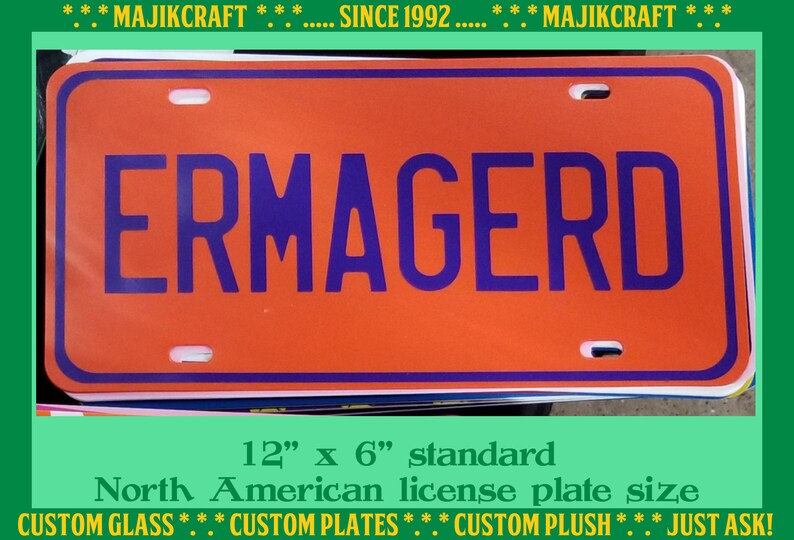 STINKY faux vanity plate license plate licence plate PET | Etsy