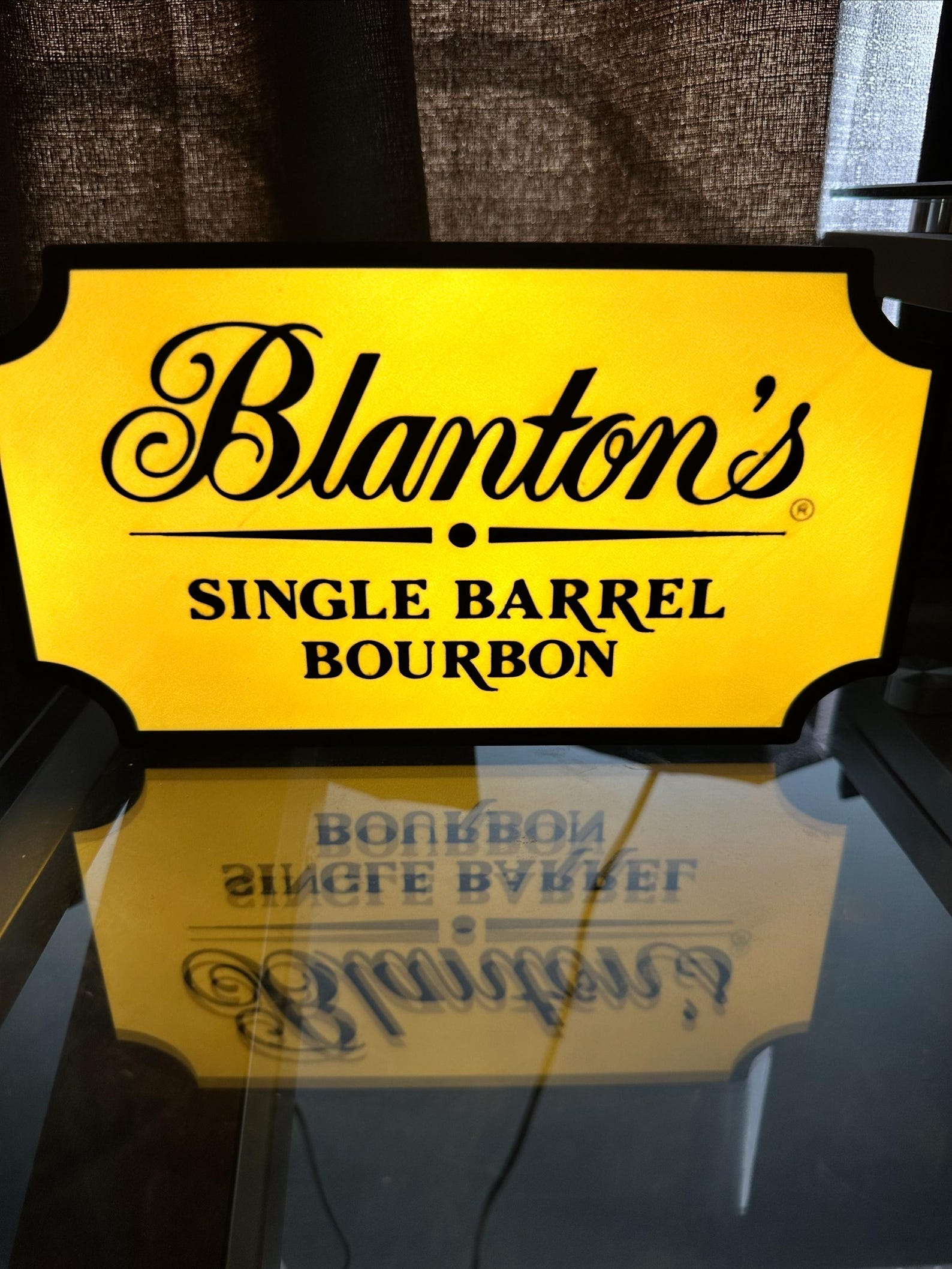 Blanton’s Kentucky Bourbon-style Light Box | Whiskey Bar Decor | Single ...