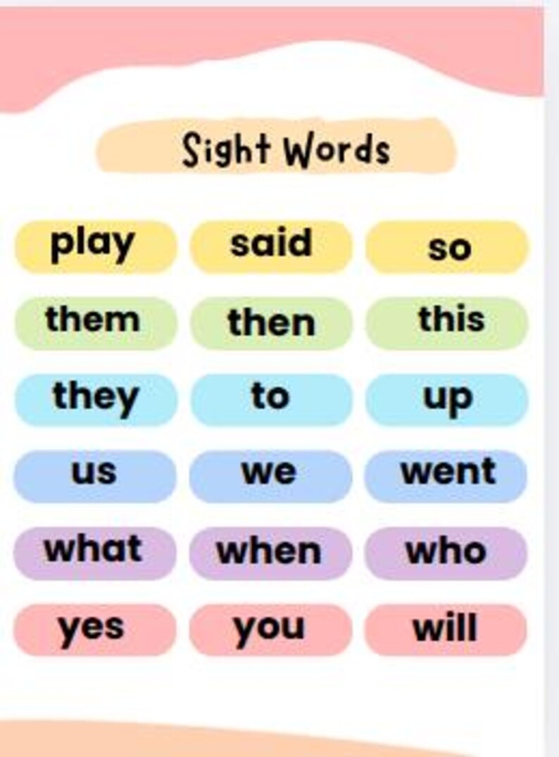 My First Sight Words Printable | Flashcards, Say-trace-write Worksheets ...
