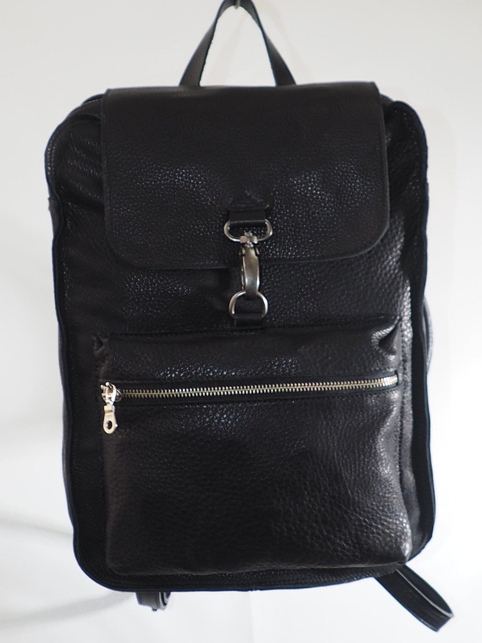 Black Leather Women Backpack Born in California. - Etsy
