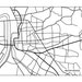 Baton Rouge Map Art City Drawing / Louisiana State University LSU Grad ...