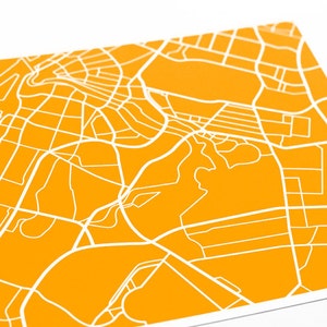 Dubai City Map Art Print / UAE Modern Art Line Map Poster / 8x10 Wall ...