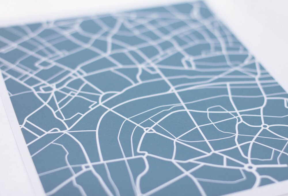 Custom City Map Art Print / Digital Print Wall Poster / Choose - Etsy