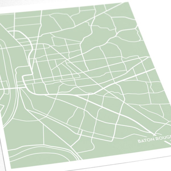 Lsu Map Poster - Etsy