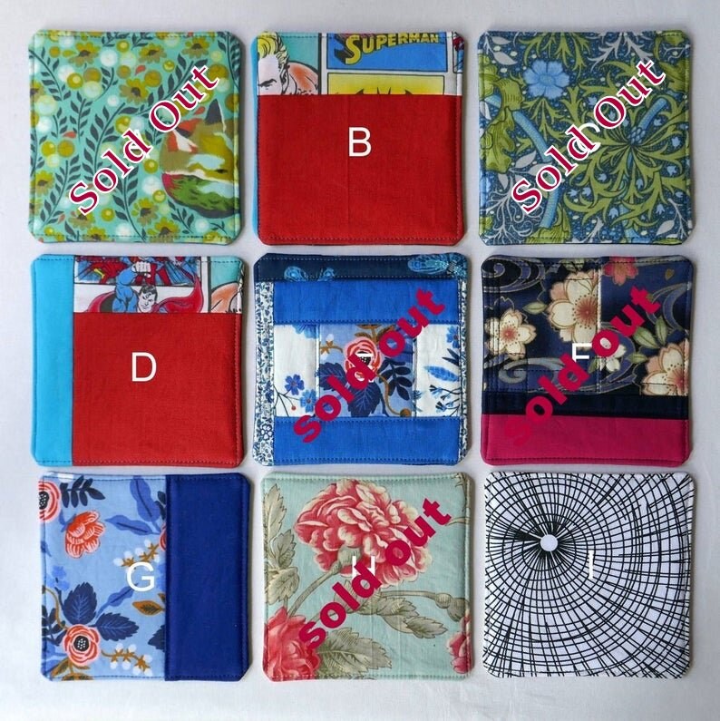 Individual Coasters Mixed Coaster Coaster for One Fabric | Etsy