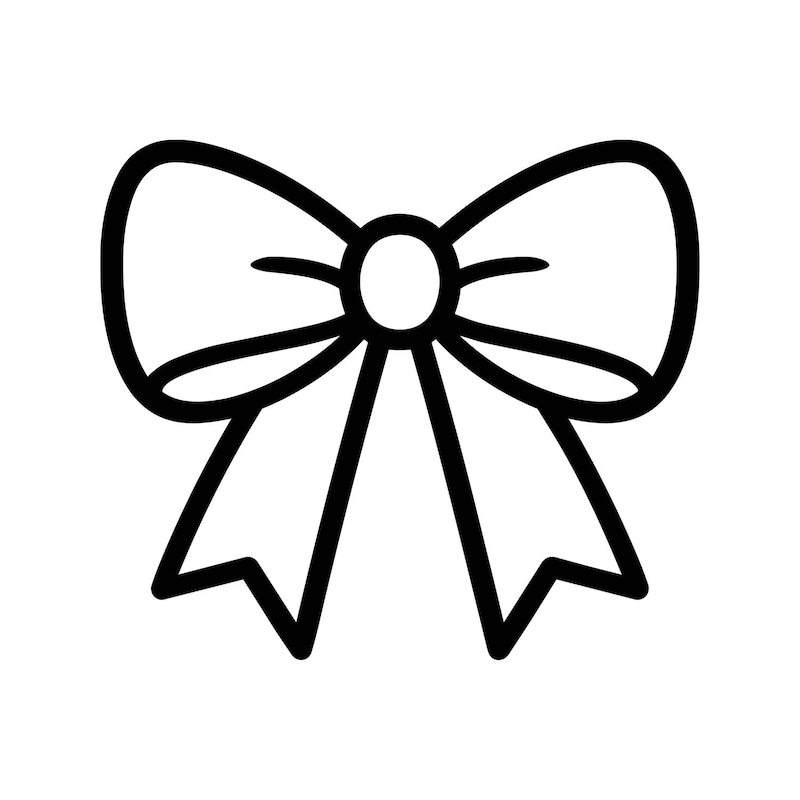 Traceable Bow Template - Etsy UK