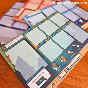 Dungeons & Desktops Knight Weekly Planner Notepad - Etsy