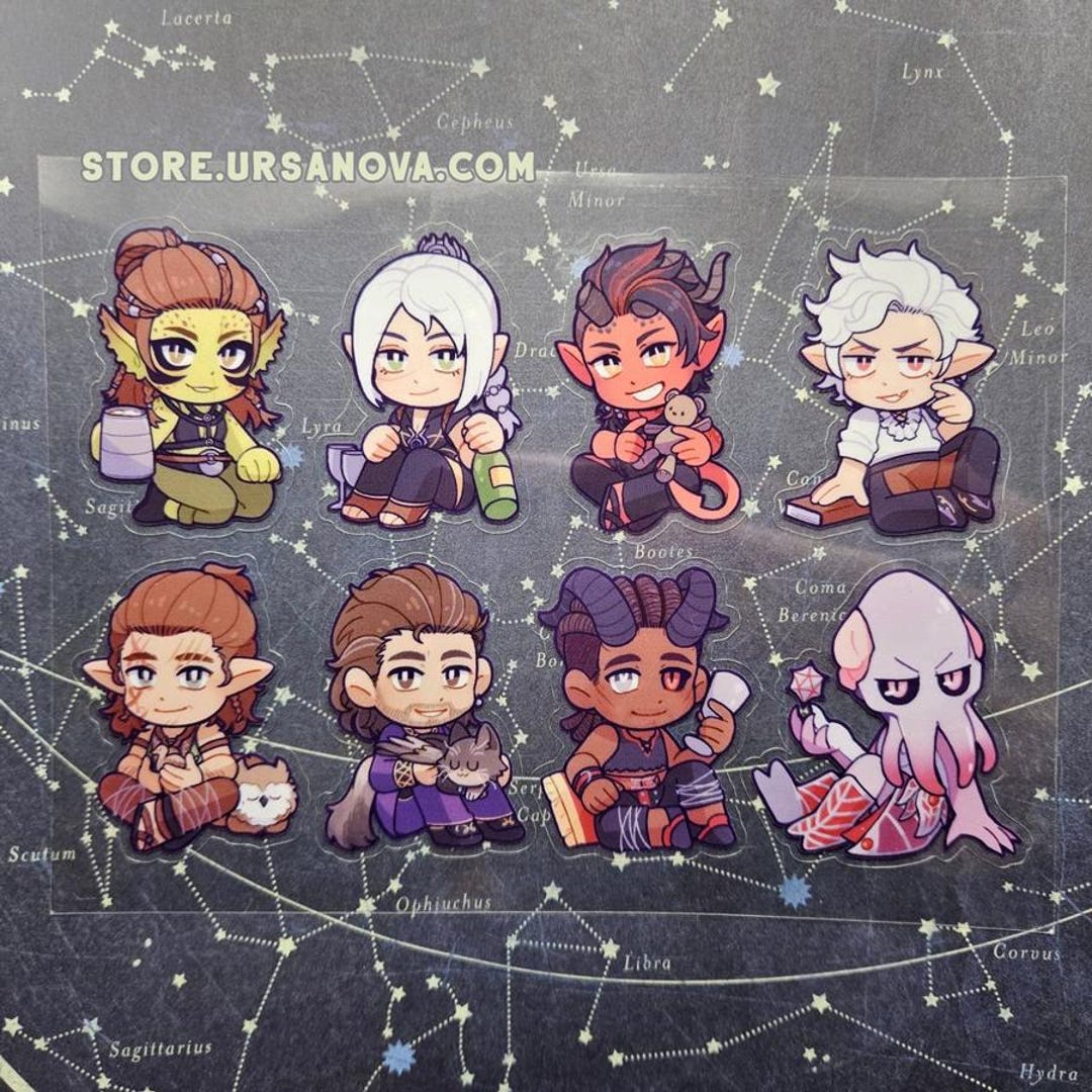 BG3 Vinyl Sticker Sheet - Etsy