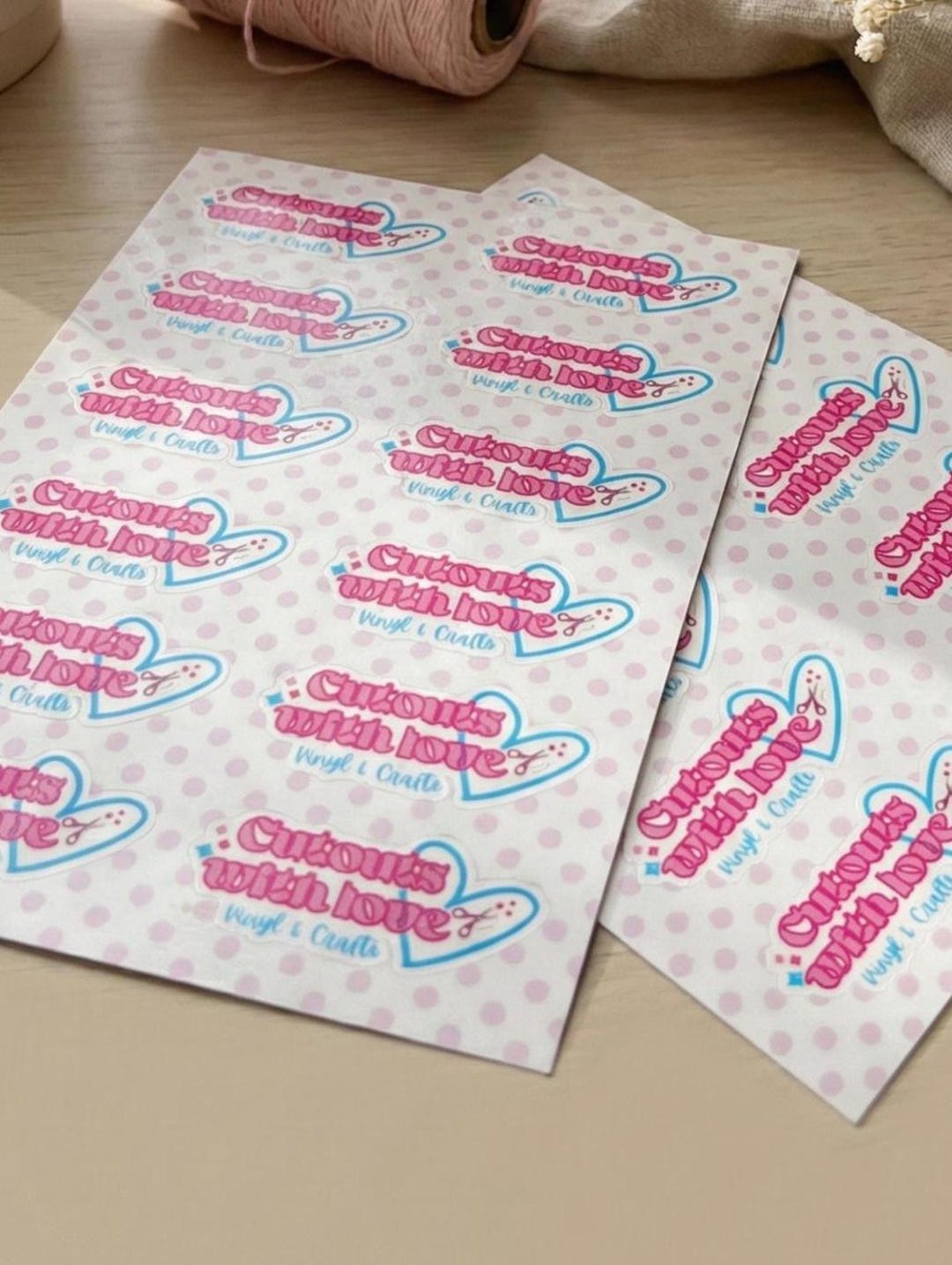 Custom Business Sticker Sheet - Etsy