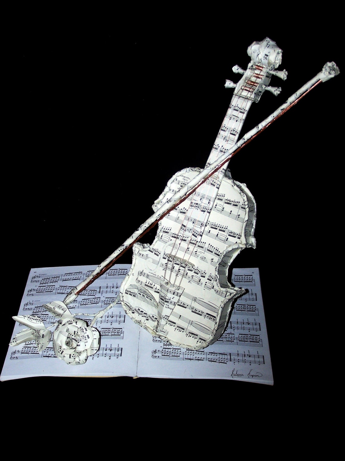 Custom Music Book Sculpture--paper Sculpture Made Out of Your Favorite ...