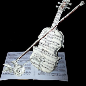 Custom Music Book Sculpture--paper Sculpture Made Out of Your Favorite ...