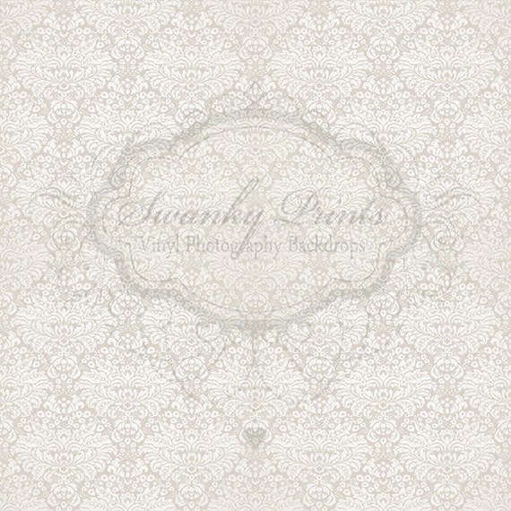 10ft X 10ft Vinyl Photography Backdrop / White Damask / Light | Etsy