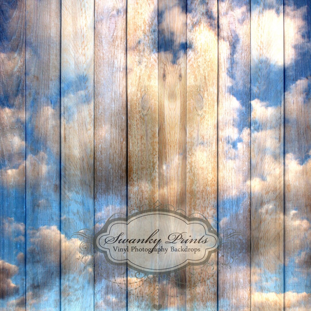 SALE / in Stock / READY to SHIP 4ft X 4ft Cloud Painted Wood / Vinyl ...