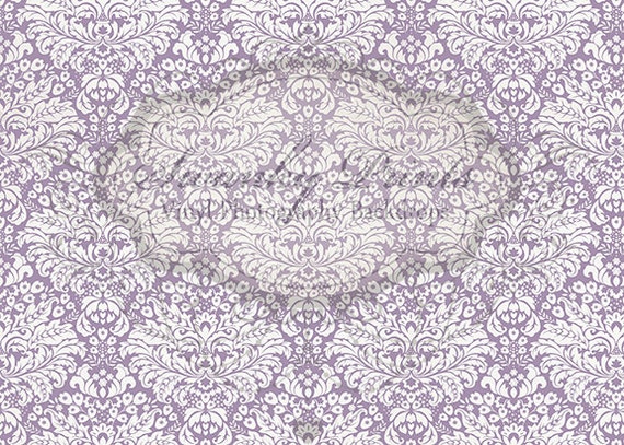 7ft X 5ft Vinyl Photography Backdrop / Purple Vintage Damask | Etsy